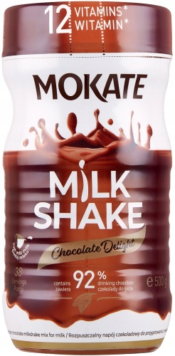 MILK SHAKE Mokate CZEKOLADOWY Napój WITAMINY 500g epwwielis