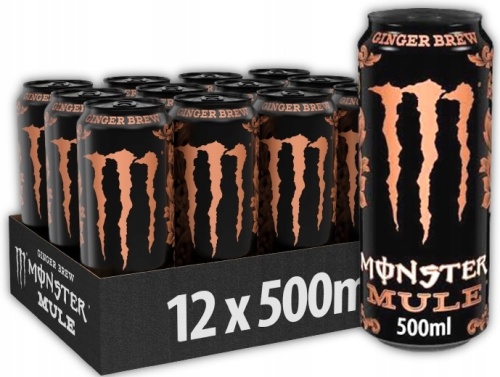 MONSTER ENERGY DRINK Mule Ginger Imbir 500ml x12 epwwielis